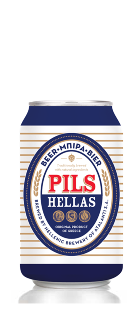 Ελληνικός Ζύθος - Κουτί (330ml & 500ml) | έζα, Pils Hellas